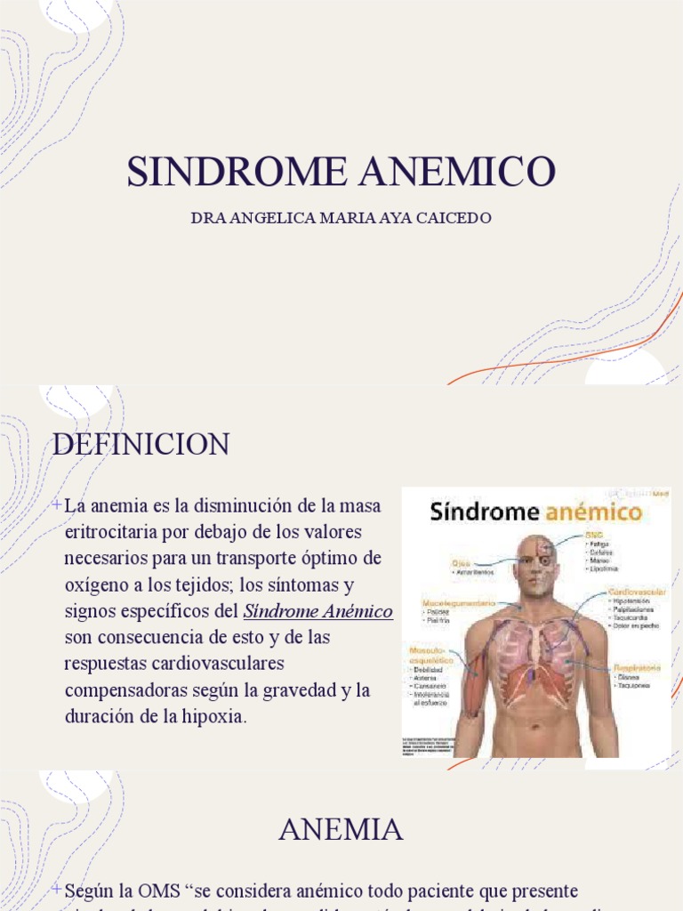 Sindrome Anemico | PDF | Anemia | Hemofilia