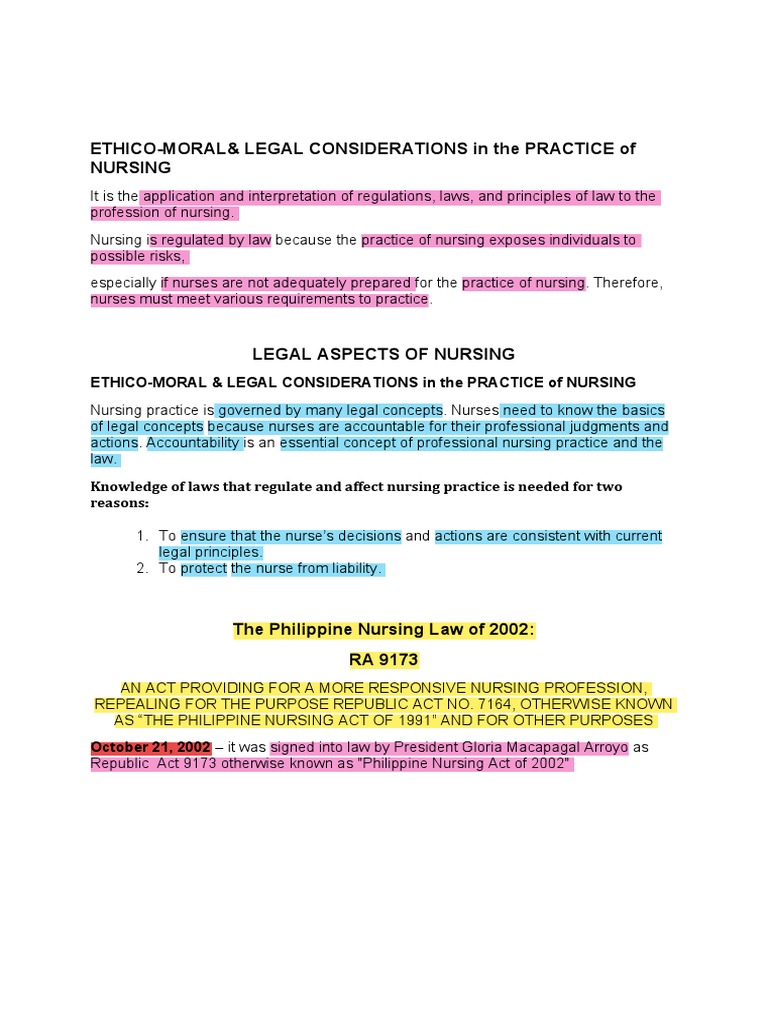 Nursing Ethics Notes | PDF