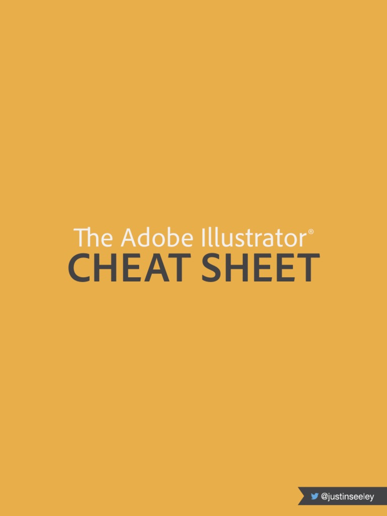 The Adobe Illustrator® Cheat Sheet Descargar Gratis Pdf Adobe Illustrator Computer Keyboard 