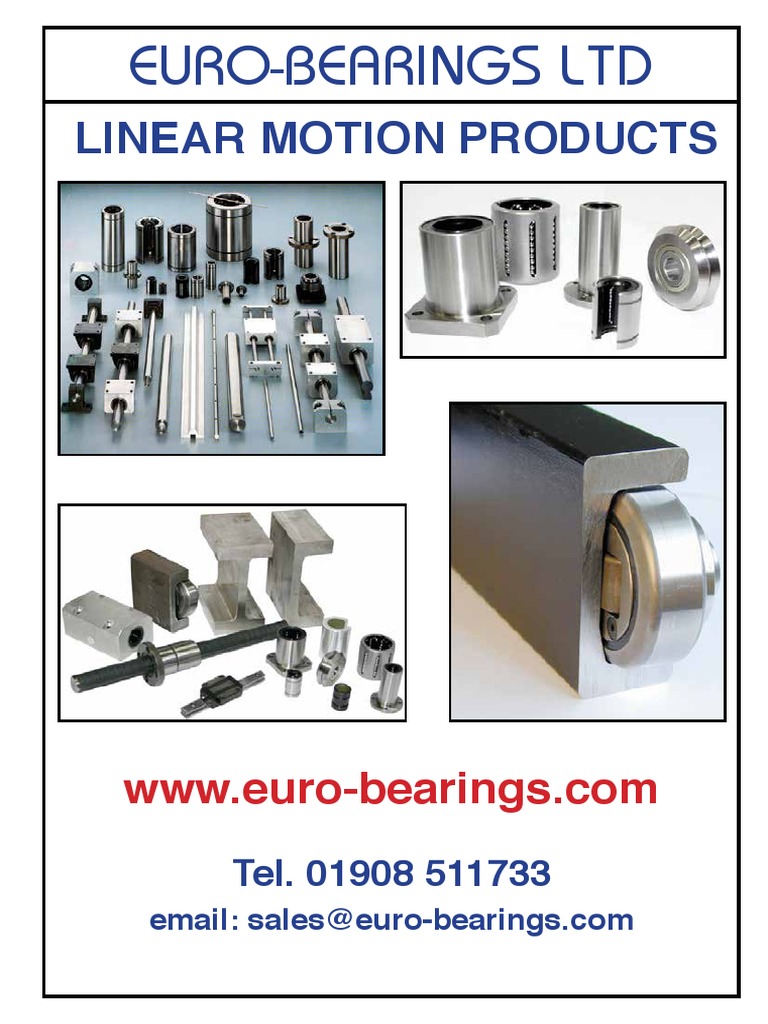 Linear Motion Products: Euro-Bearings LTD | PDF | Bearing (Mechanical ...