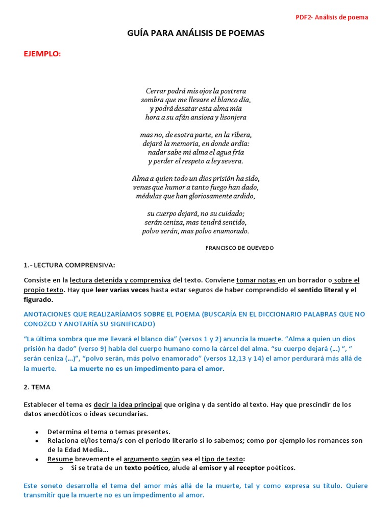 Analisis de Un Poema | PDF | Metro (poesía) | Poesía