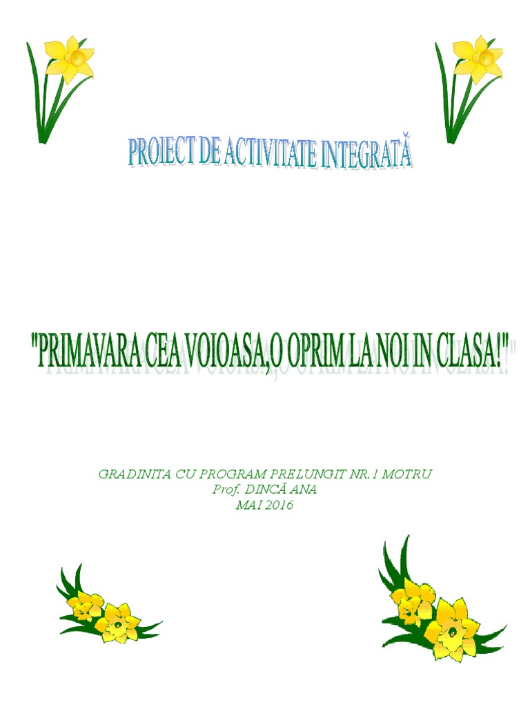 2 Proiect Primavara | PDF