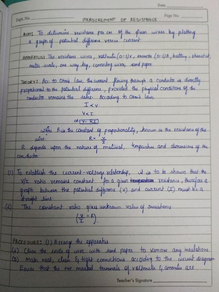 12 Practical Physics | PDF | Electricity | Electrical Engineering