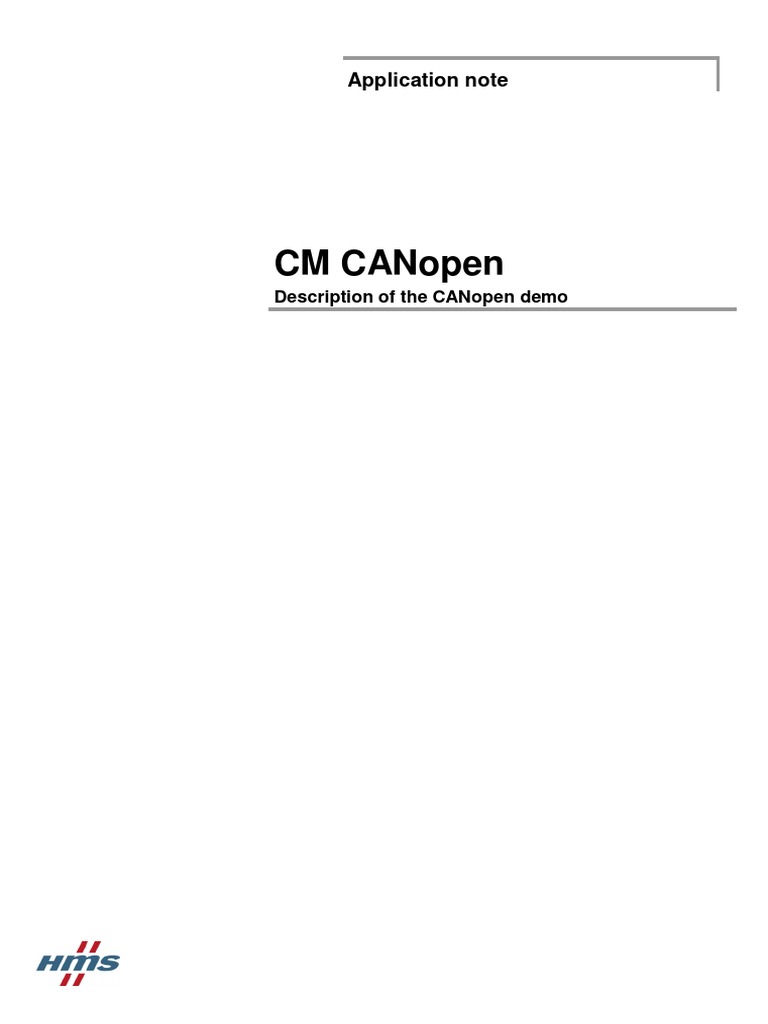 CANopen Demo For The CM Module | PDF | Programmable Logic Controller | Computer Programming