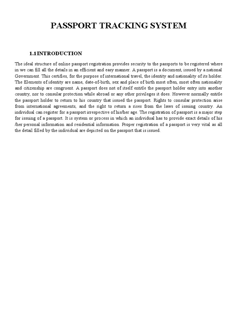 Online Passport Tracking System | PDF | Php | Adobe Dreamweaver