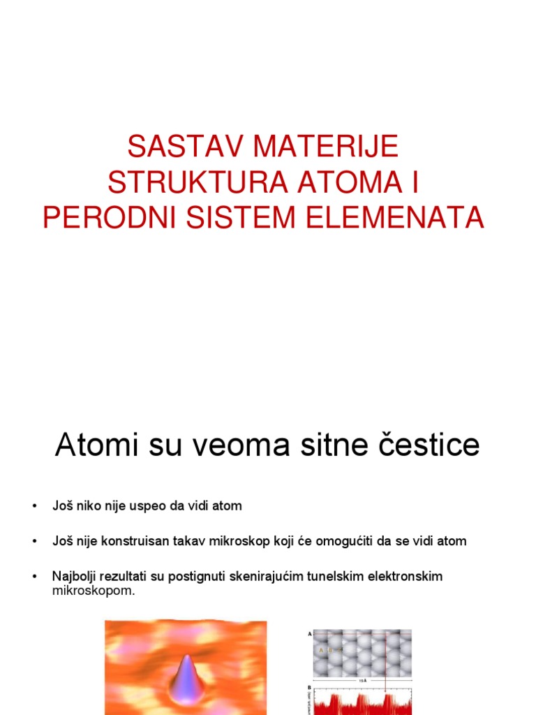 Struktura atoma i periodni sistem | PDF | Atoms | Quantum Mechanics