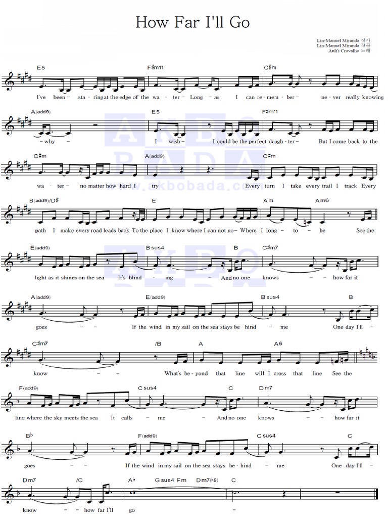 How Far Ill Go | PDF