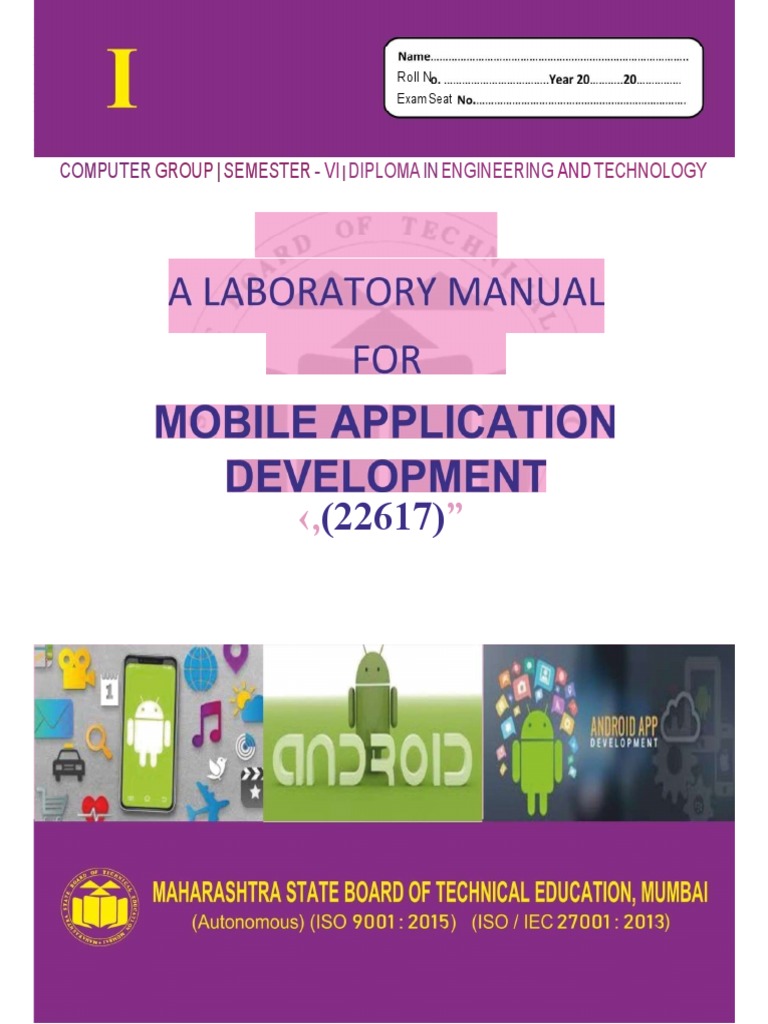 MAD Lab Manual. | PDF | Android (Operating System) | Java (Programming ...