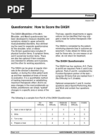 QuickDASH Score Interpretation Guide | PDF | Medical Specialties ...