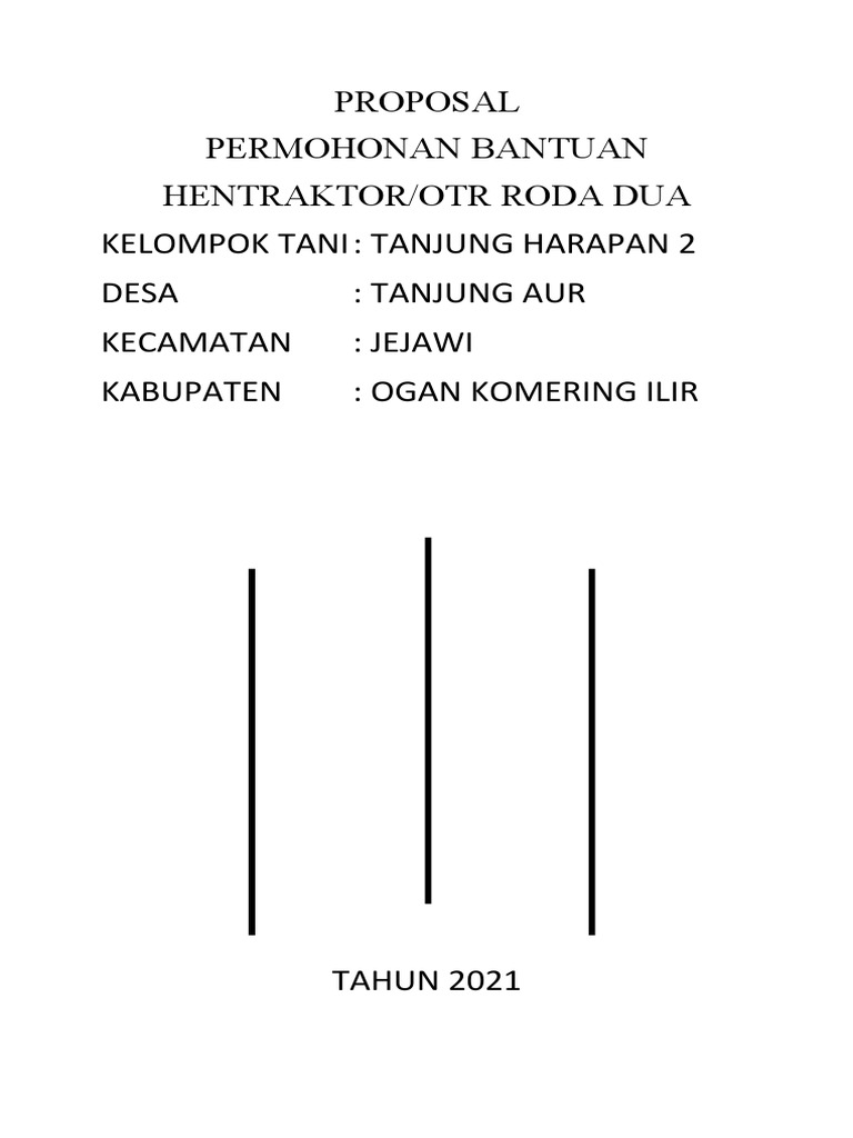 Proposal Tanjung Harapan | PDF | Perjalanan