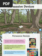 A F O R E S T: Persuasive Techniques Handout | PDF | Mnemonic | Question