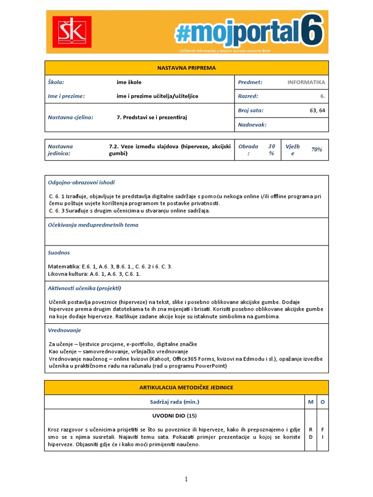 Priprema 6r 63-64 | PDF