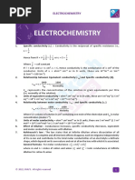 Electrochemistry 12 Formula Sheet | PDF | Electrochemistry | Anode