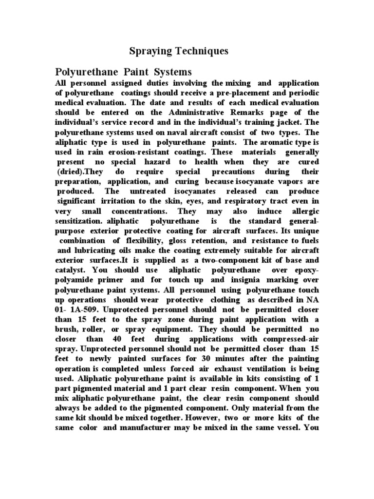 Polyurethane | PDF | Paint | Polyurethane