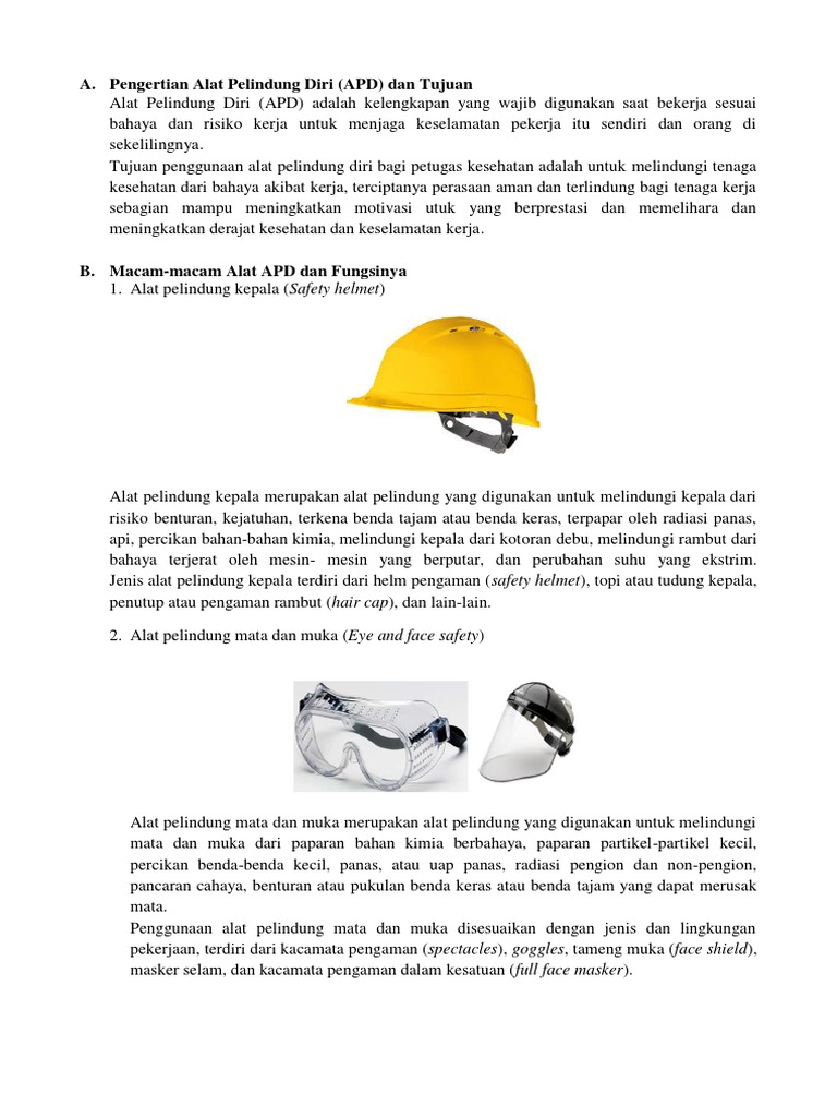 APD Alat Pelindung Diri MK K3 | PDF | Teknologi & Rekayasa