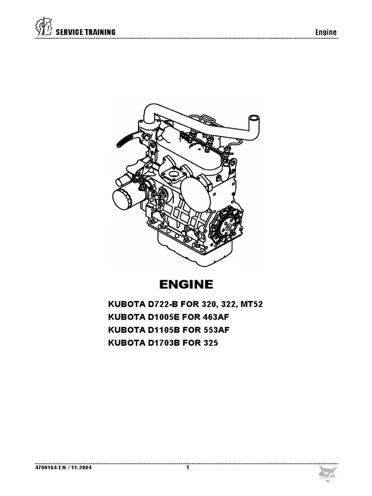 Kubota D722 Engine Service Manual | PDF | Fuel Injection | Pump