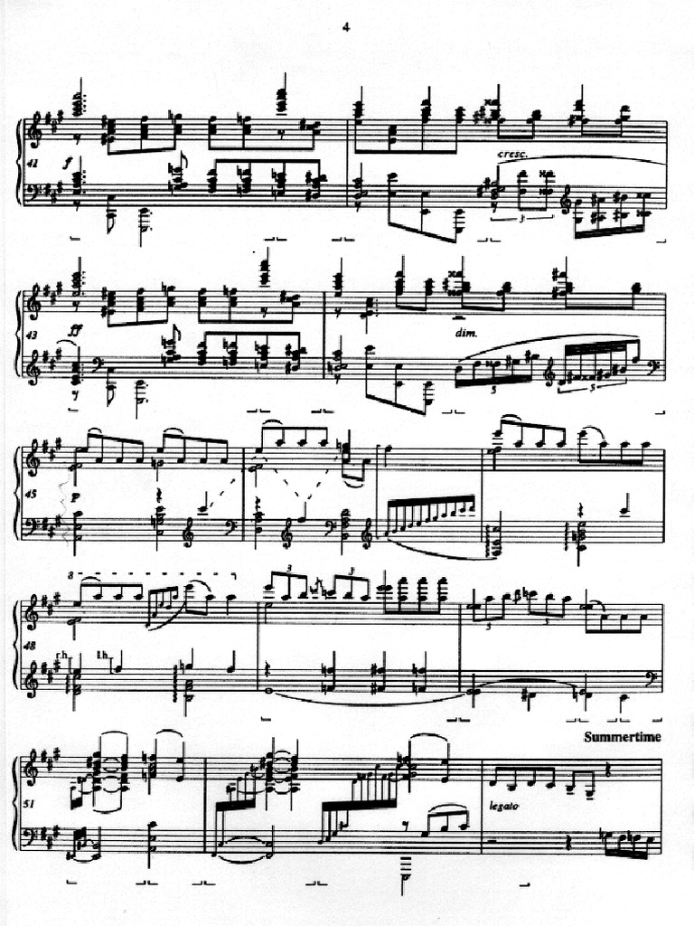 4 - Updated - Gershwin Earl Wild - Fantasy On Porgy and Bess | PDF