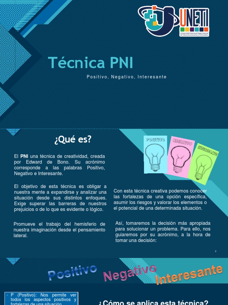 Tecnica PNI | PDF | Creatividad | Conceptos psicologicos
