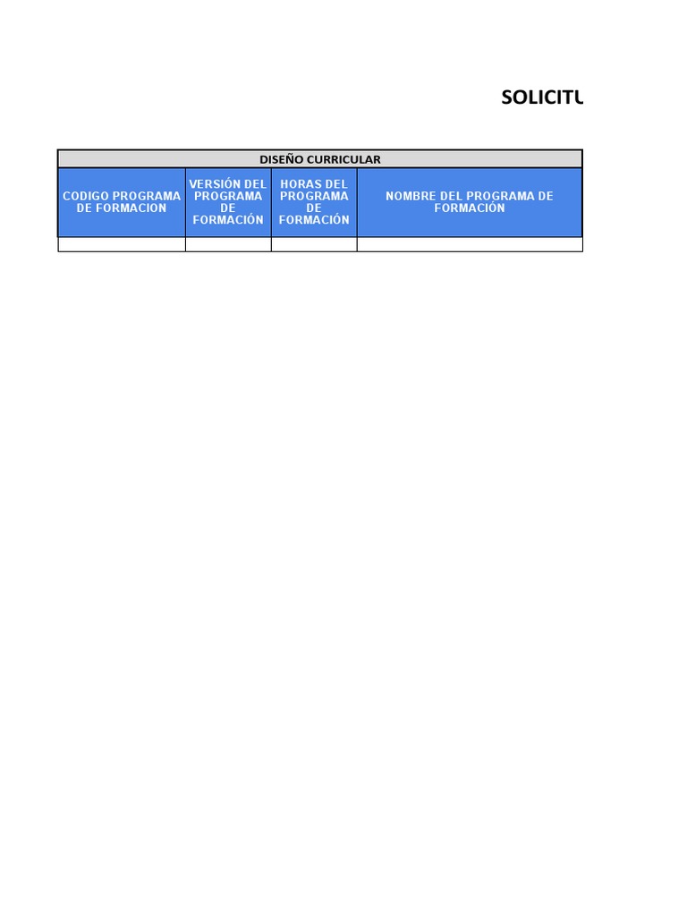 Formato Solicitud Cursos Complementarios 2022 | PDF