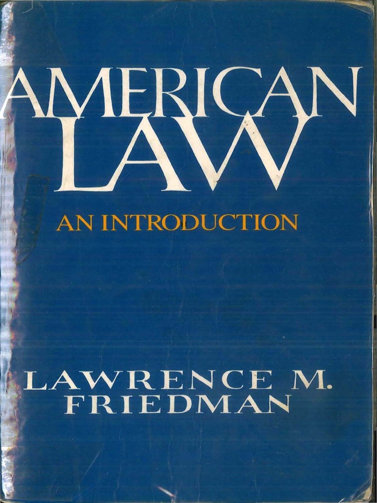 American Law An Introduction | PDF | Justice | Crime & Violence
