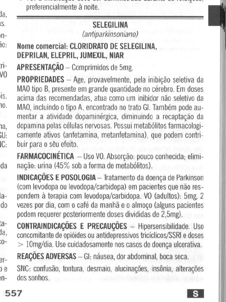 SELEGILINA | PDF