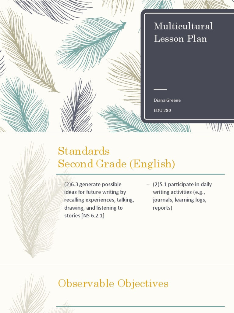 Multicultural Lesson for 2nd Grade | PDF | Learning | Poetry