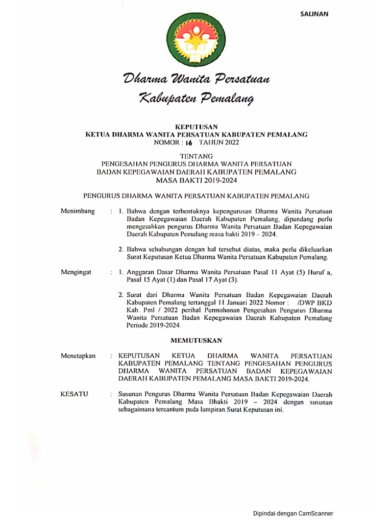 SK DWP BKD 2022 | PDF