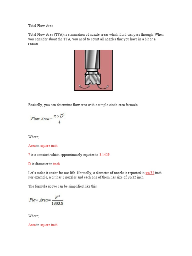 Total Flow Area | PDF