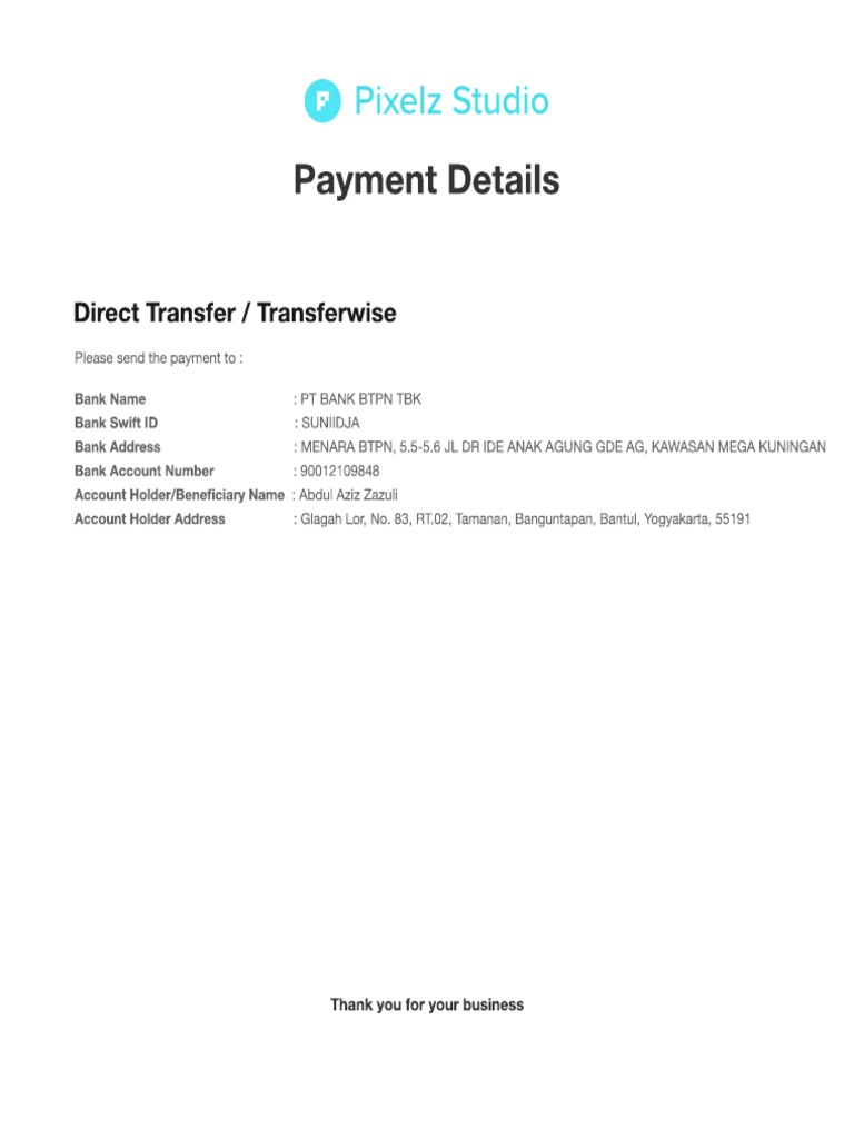 Payment Details | PDF | Finance & Money Management