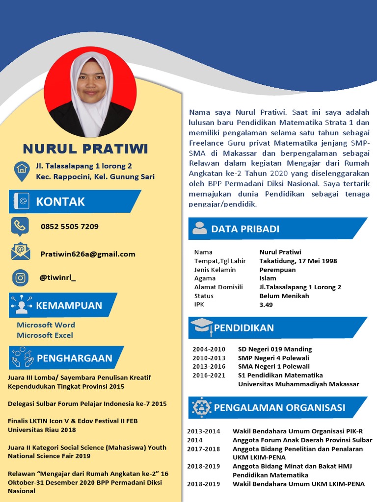 CV Nurul Pratiwi | PDF