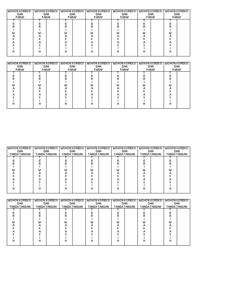 Label Map Paraf Dan TTD | PDF