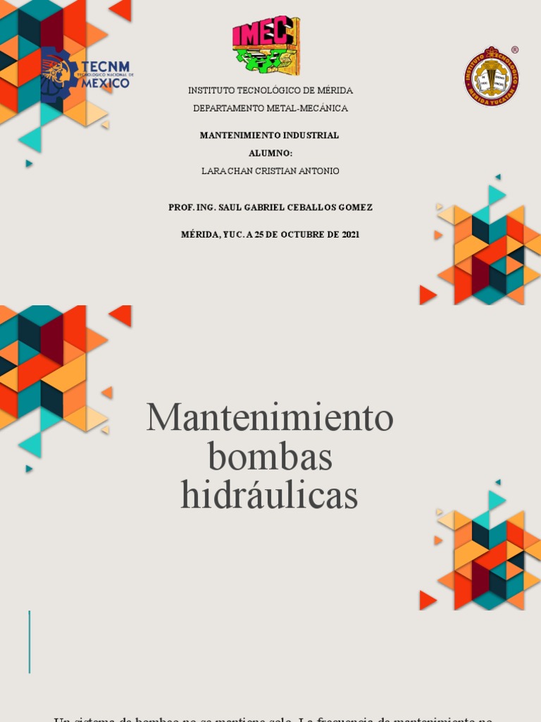 Mantenimiento de Bombas Hidraulicas | PDF | Bomba | Agua