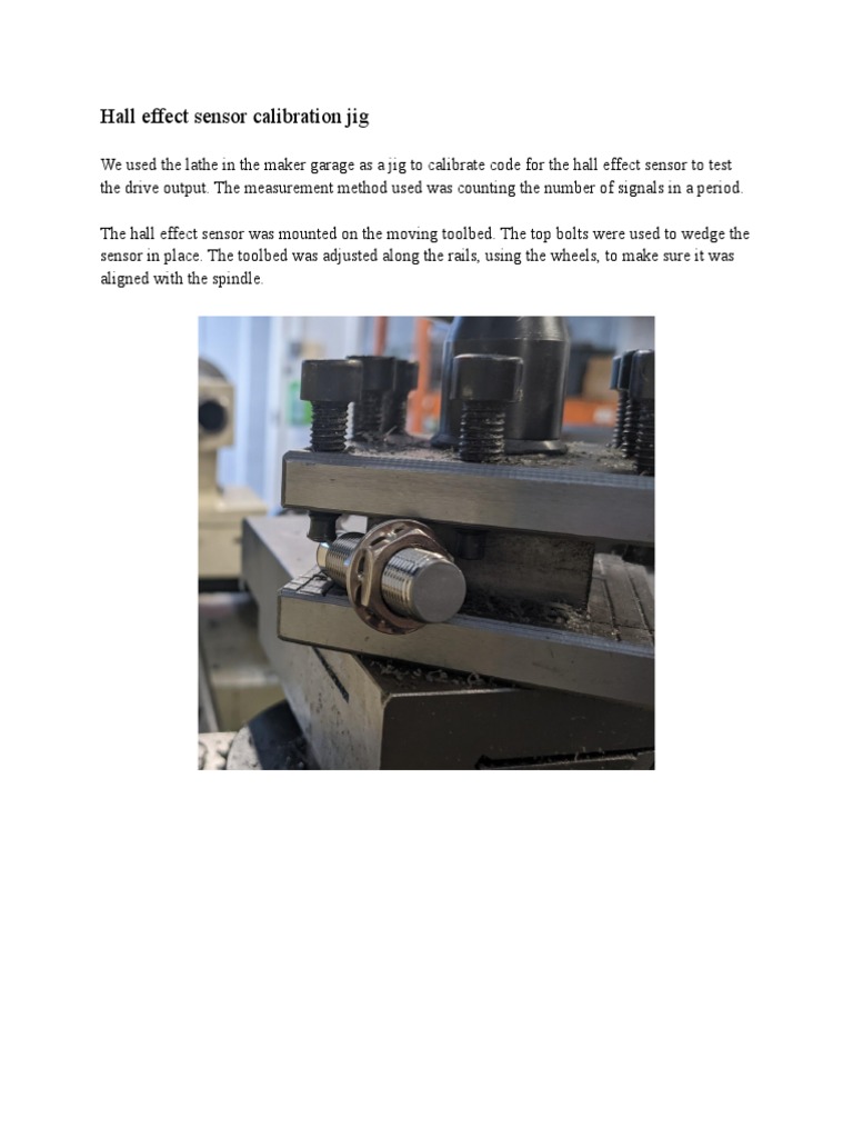 Hall Effect Sensor Jig | PDF
