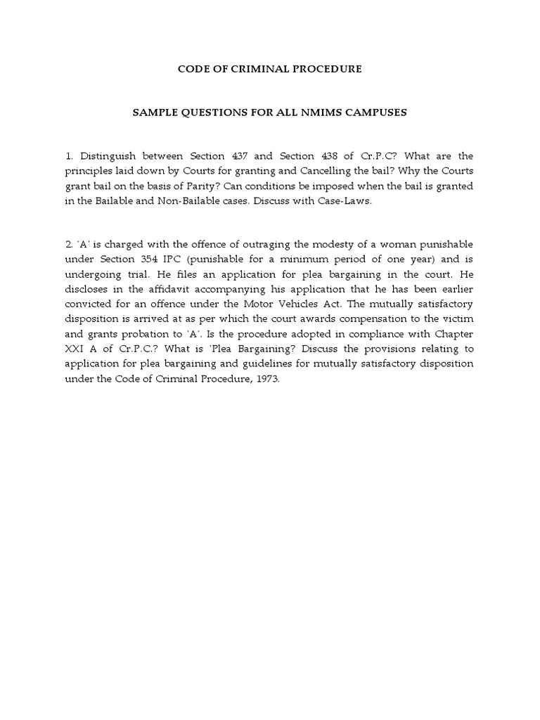 CRPC Sample Questions For Tee | PDF