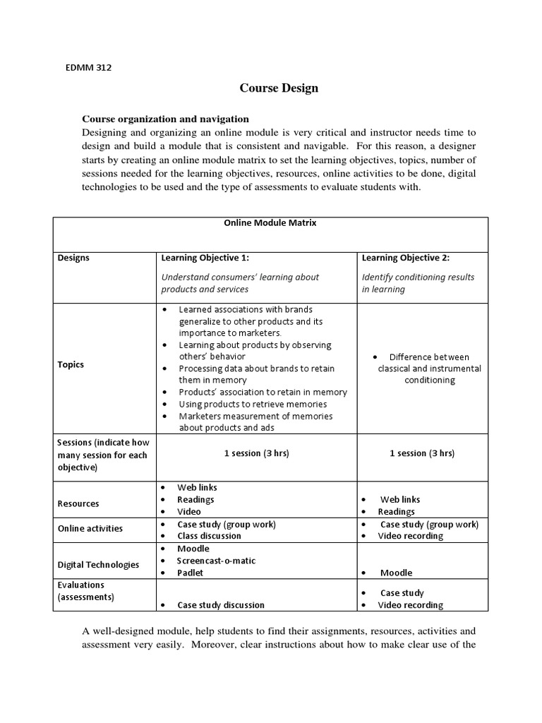 Course Design | PDF | Art