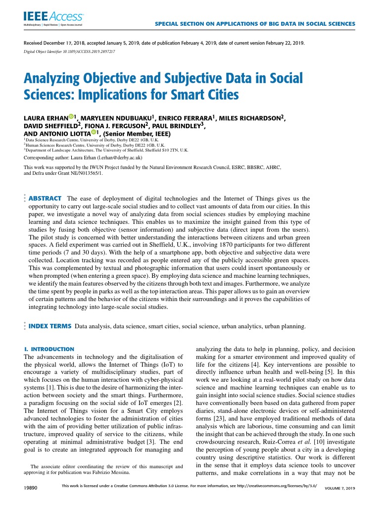 Analyzing Objective and Subjective Data in Social Sciences Implications ...