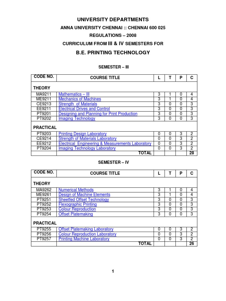 University Departments: Anna University Chennai:: Chennai 600 025 ...
