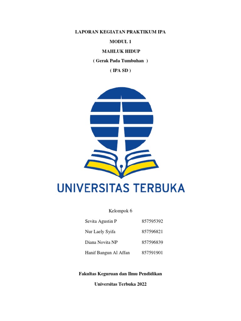 LKP 1 Gerak Pada Tumbuhan - Compressed | PDF