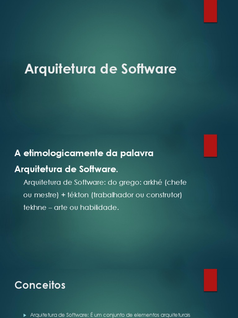 Os Principais Conceitos e Benefícios da Arquitetura de Software | PDF ...