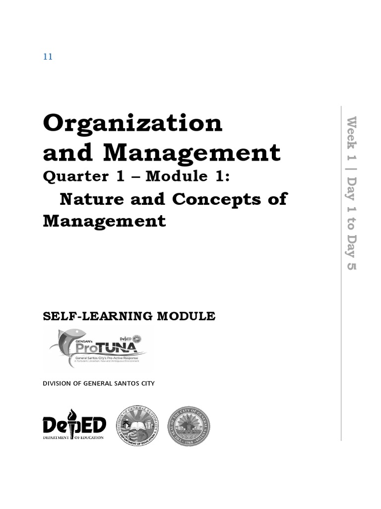 Organization Management Module 1 | Download Free PDF | Organizational ...