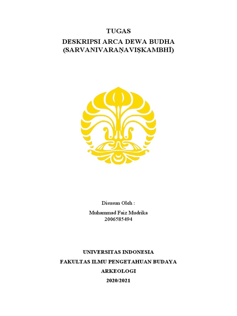 Arca Dewa Budha Sarvanivaranaviskambhin | PDF