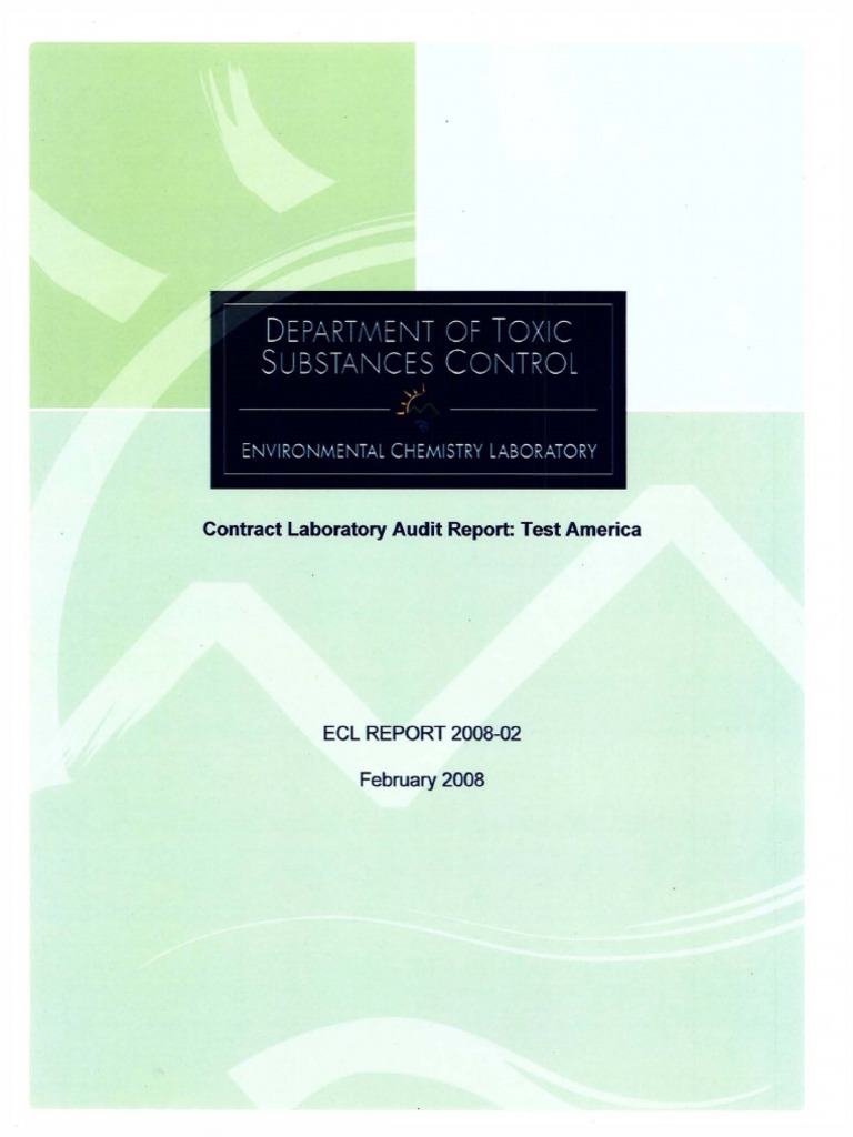 Contract Laboratory Audit Report Template | PDF | Laboratories ...