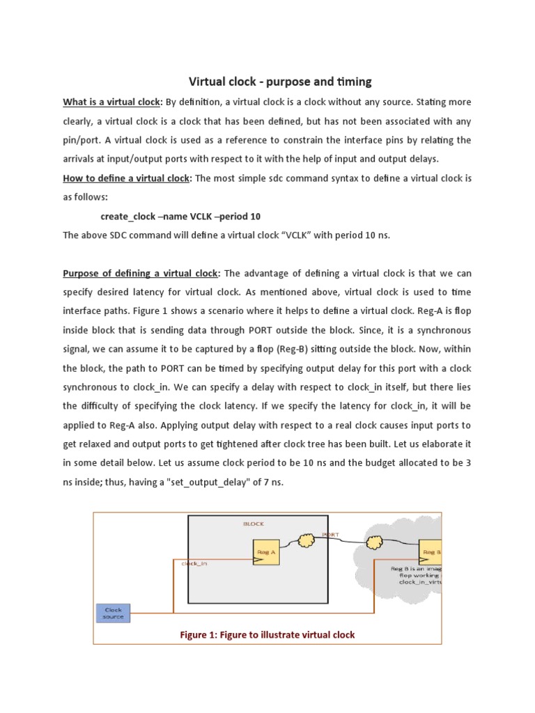 Virtual Clock | PDF | Latency (Engineering) | Input/Output