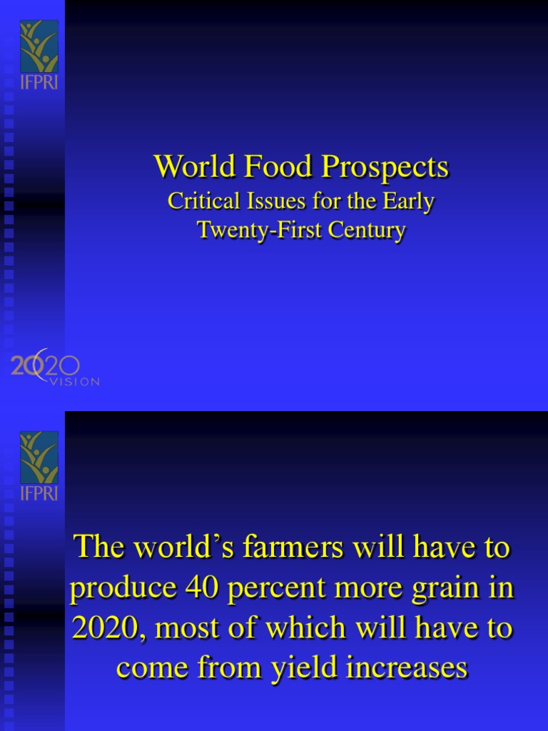 World Food Prospects | PDF | Malnutrition | Cereals