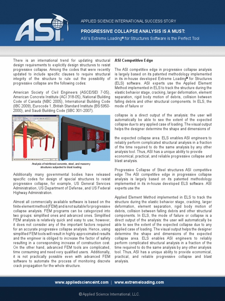Progressive Collapse Analysis Is A Must | PDF | Finite Element Method ...