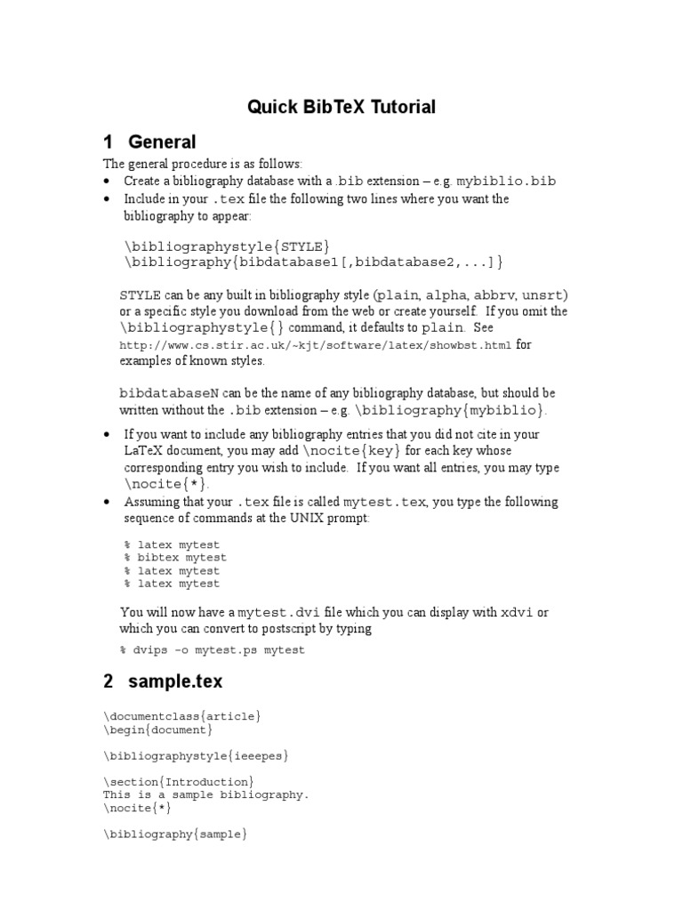 Bib Sample | PDF | Te X | Computer File