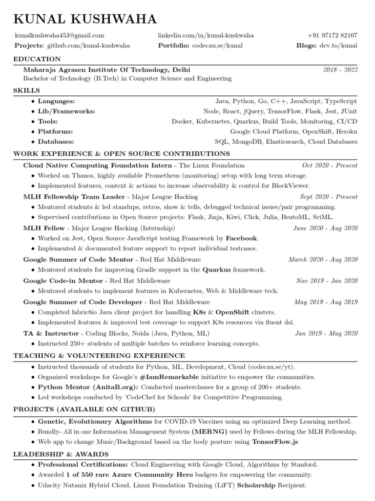 Kunal Kushwaha PDF | PDF | Cloud Computing | Computing