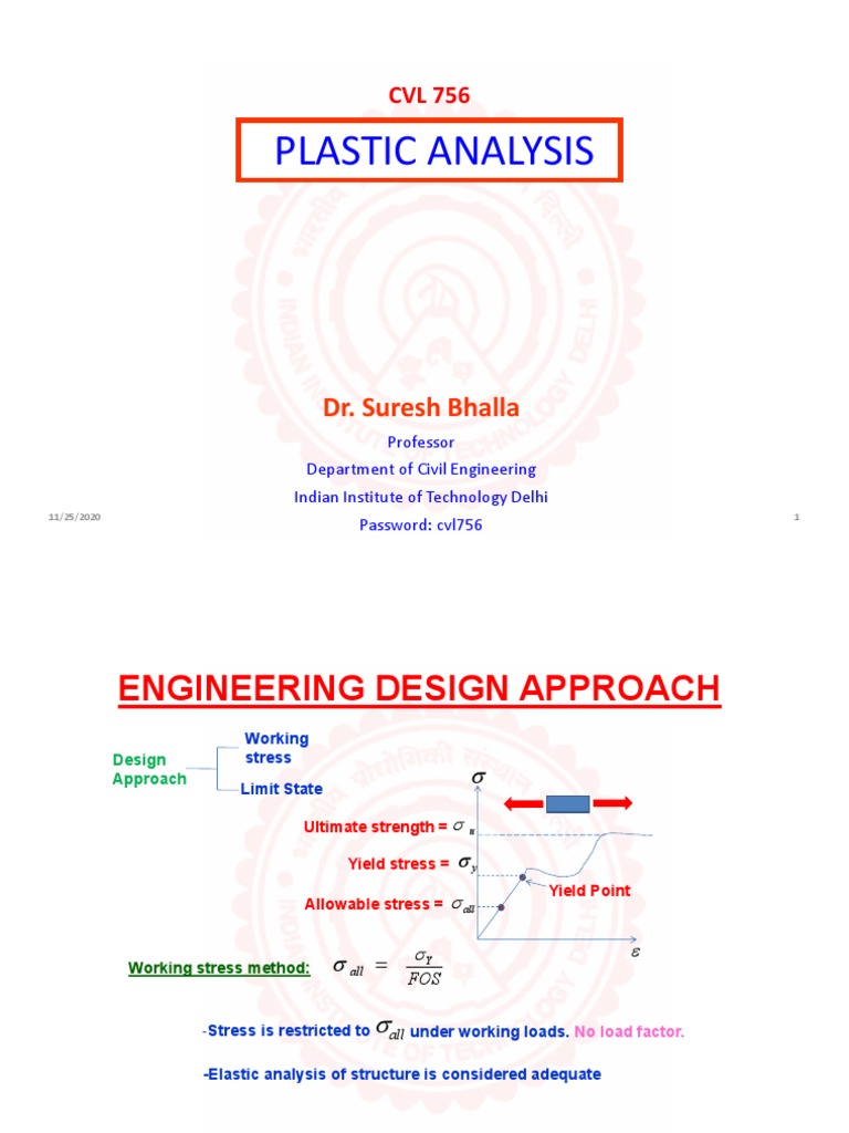 Plastic Analysis IIT Delhi Professor | PDF | Buckling | Stress (Mechanics)