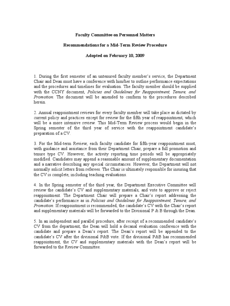 Mid-Term Review Recommendations | PDF | Government | Social Institutions