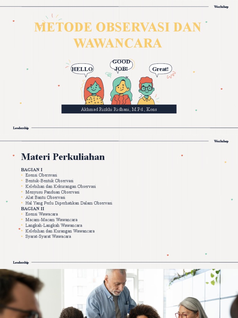 Observasi Dan Wawancara | PDF